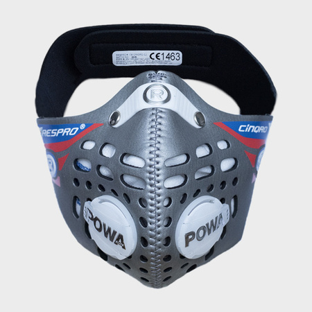 Respro CE Cinqro Silver anti-smog mask Silver | Pollution Masks \ Maski ...